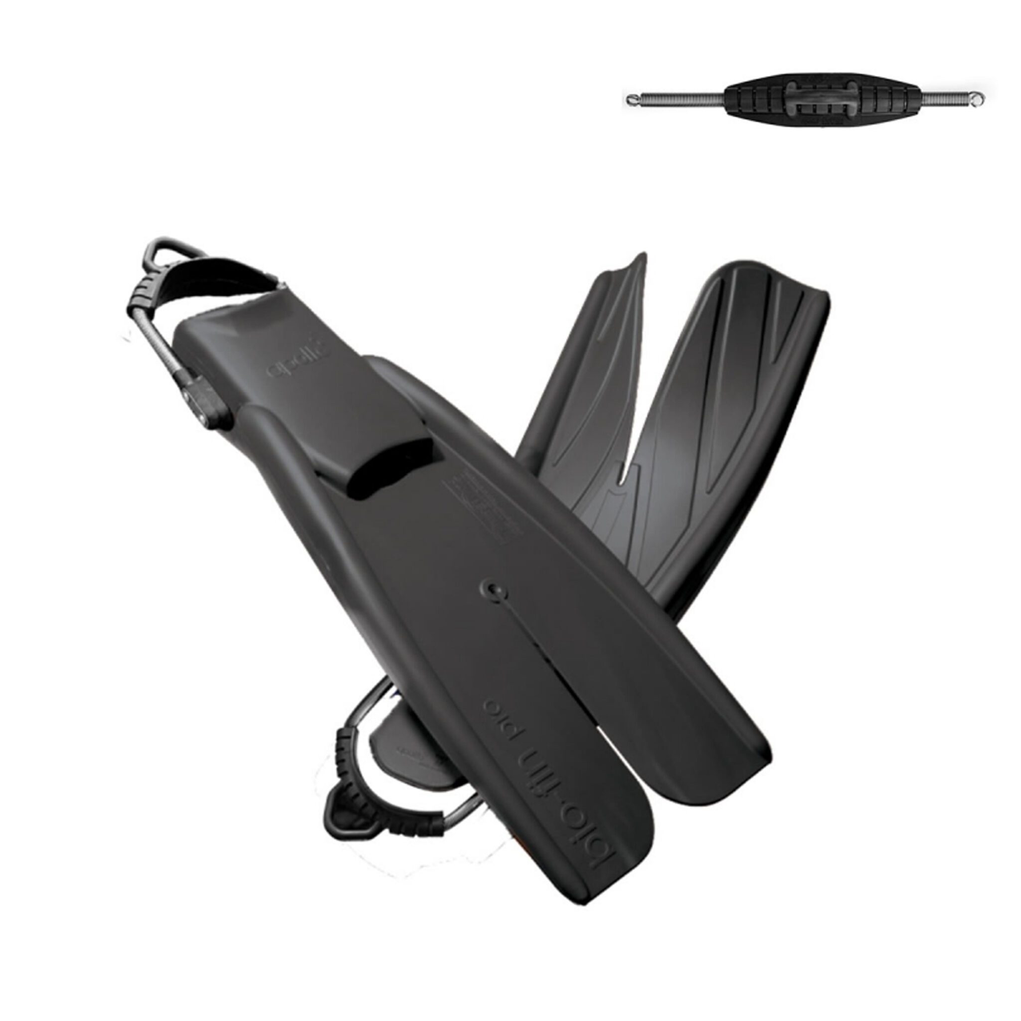 Apollo Bio-Fin Pro With Spring Straps Black - Split Fin | Dive Gear ...
