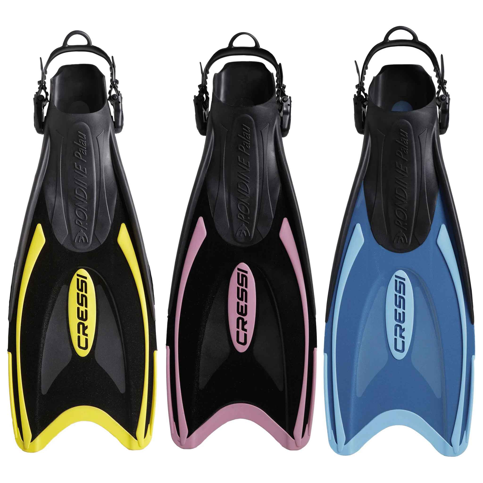 Cressi Palau Adjustable Snorkelling Fins: Snorkel with Comfort l | Dive ...