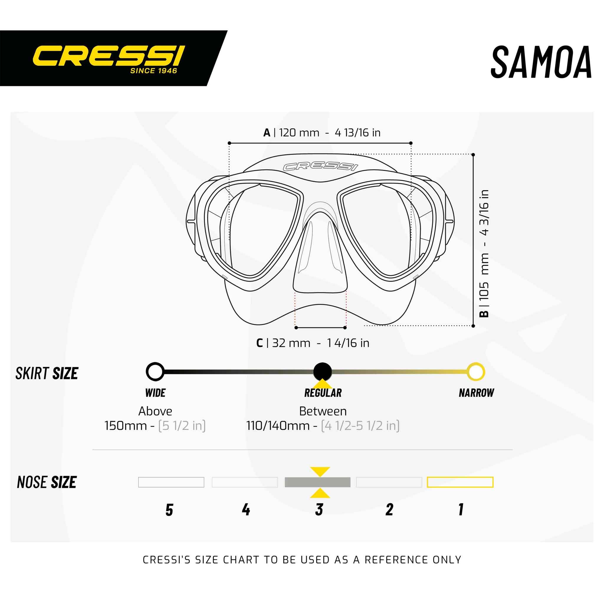 Cressi Samoa + Mexico Snorkelling Sets | Dive Gear Australia