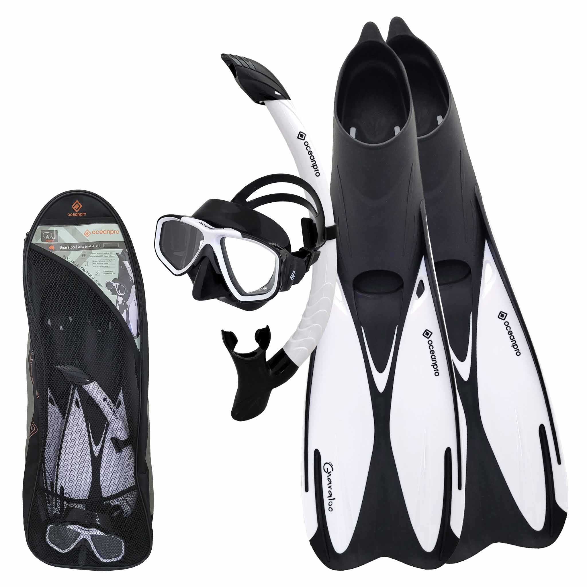 OceanPro Gnaraloo Mask Snorkel Fin Set | Dive Gear Australia