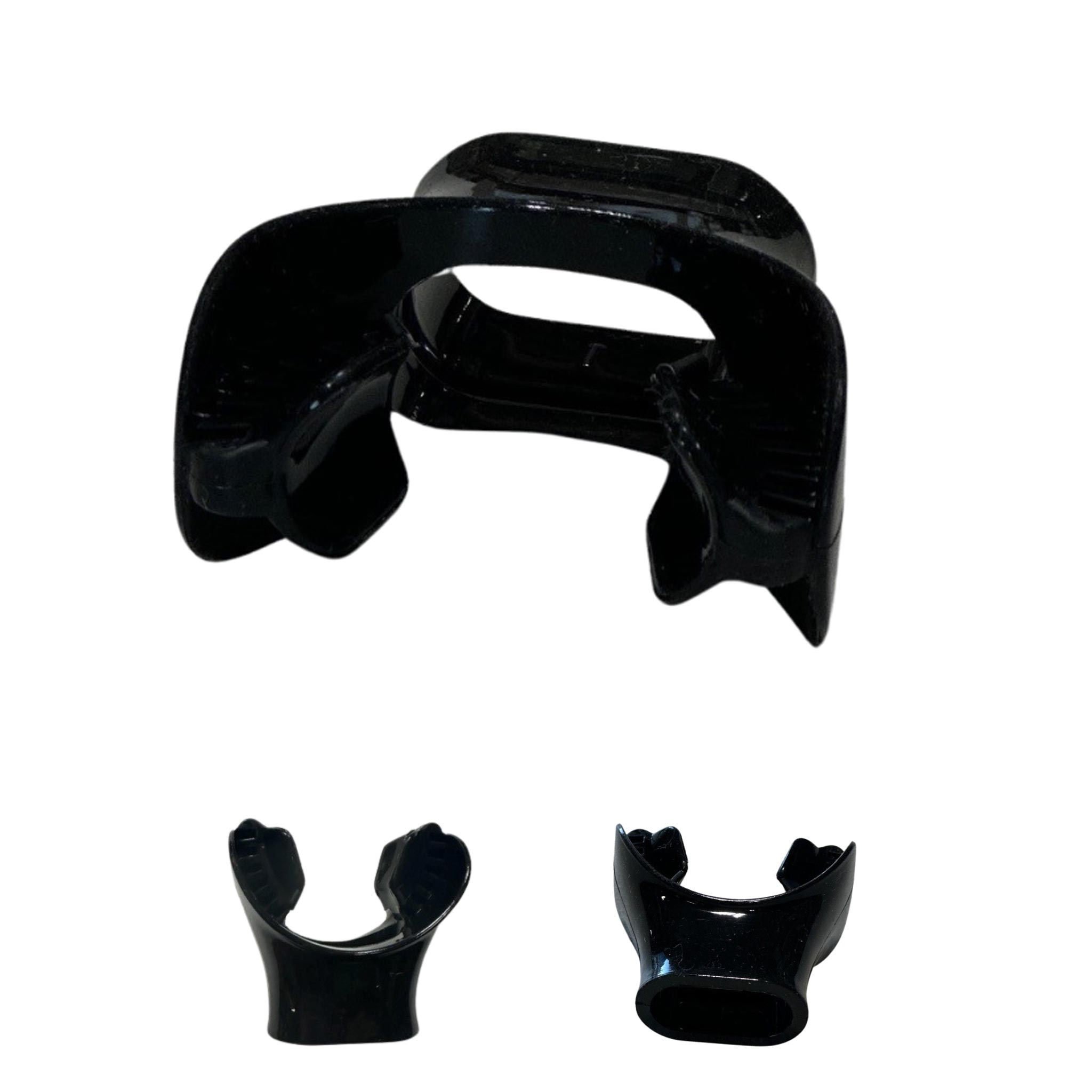 Apollo SV Snorkel Mouthpiece Black | Dive Gear Australia