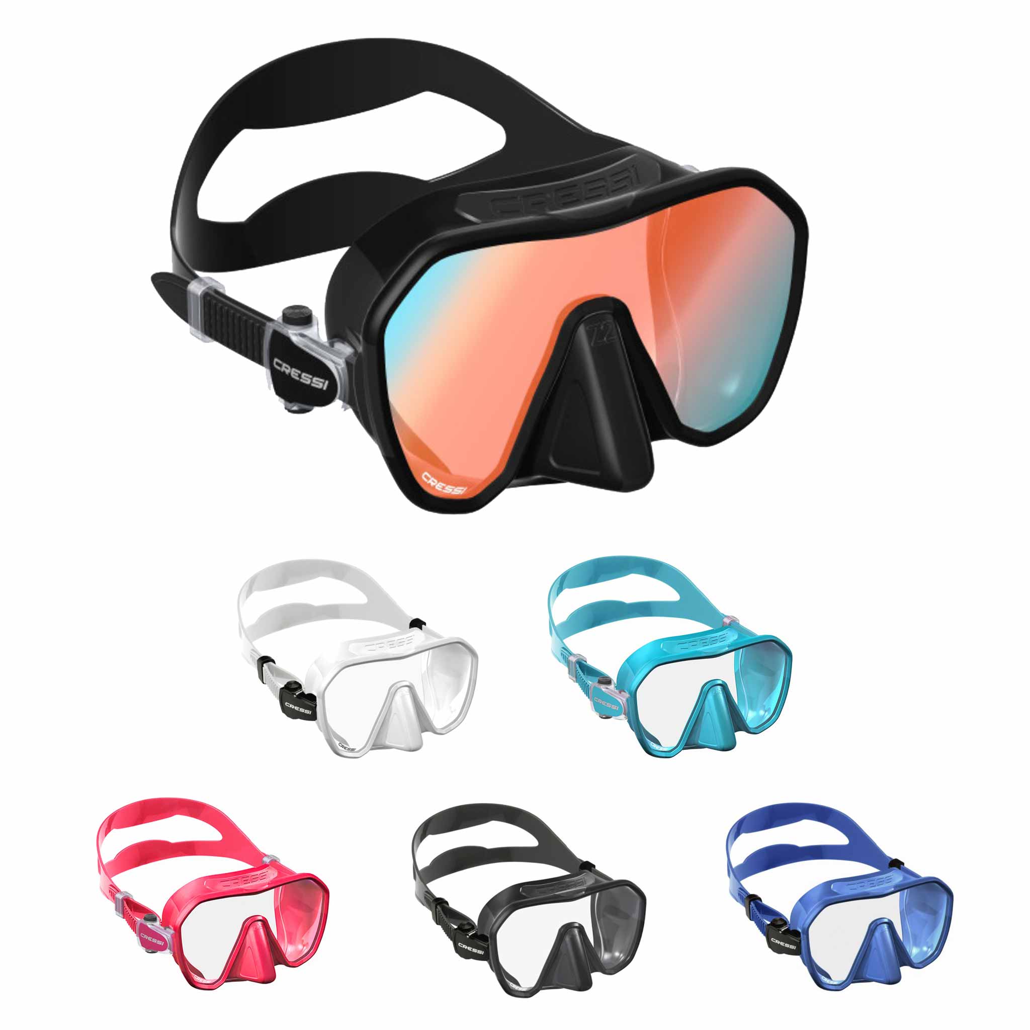 Cressi Z2 Small Diving Mask: State-of-the-art Frameless Structure ...