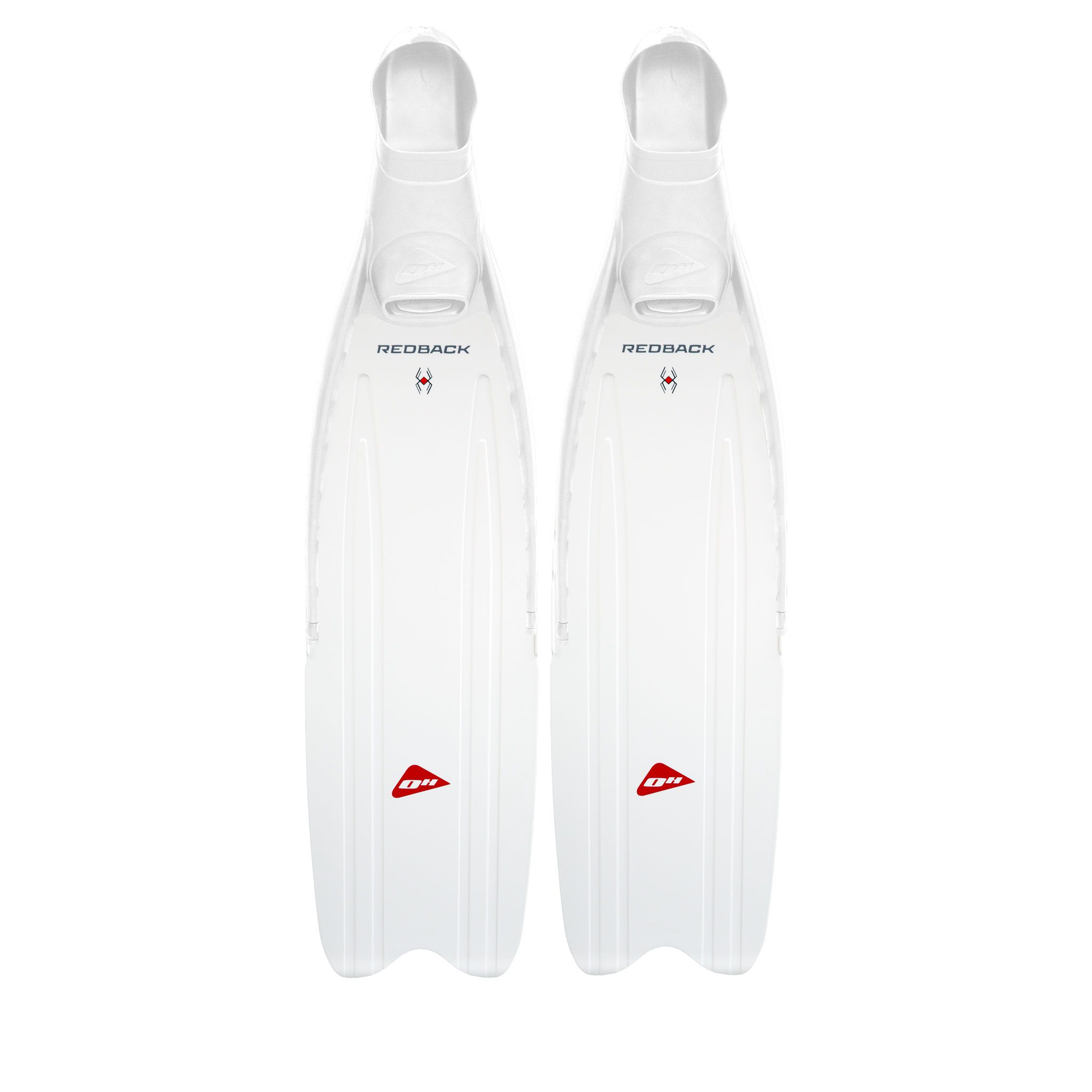 Ocean Hunter Redback Freediving Fins White | Dive Gear Australia