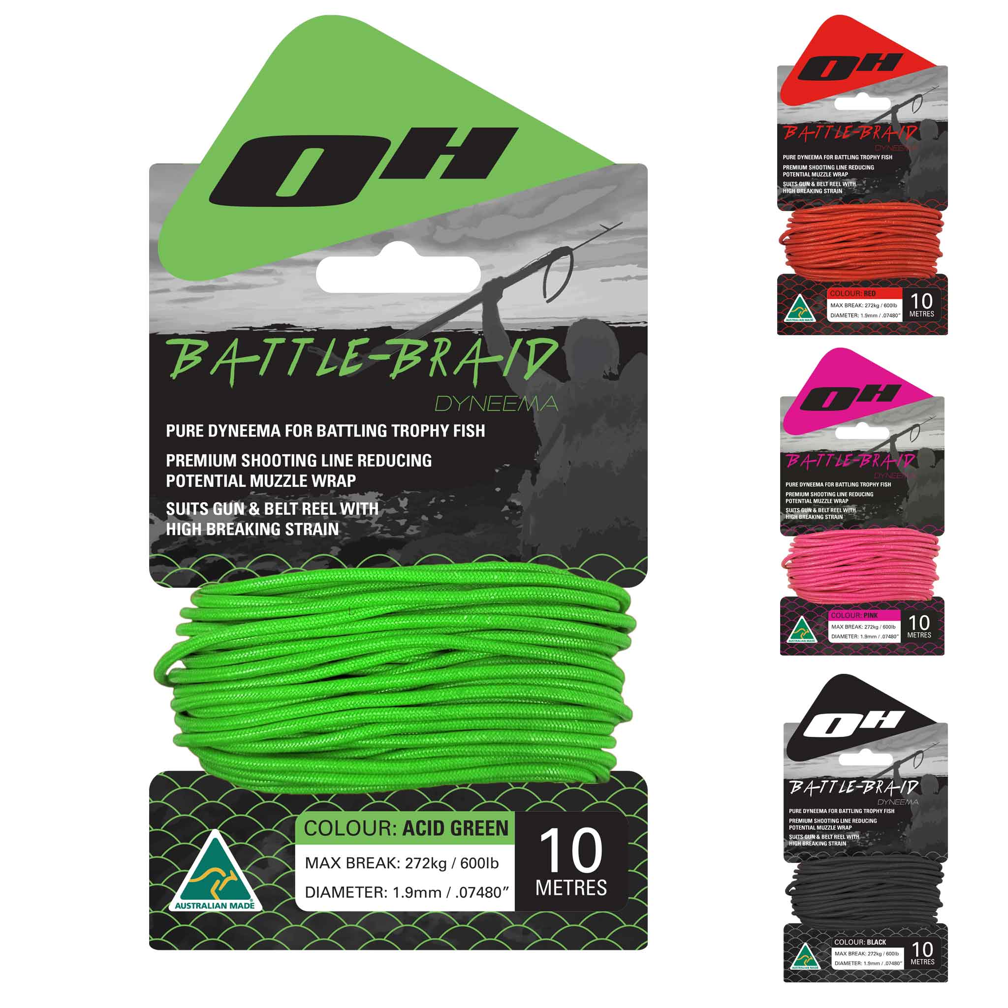 Ocean Hunter Battle Braid Dyneema 10m | Dive Gear Australia