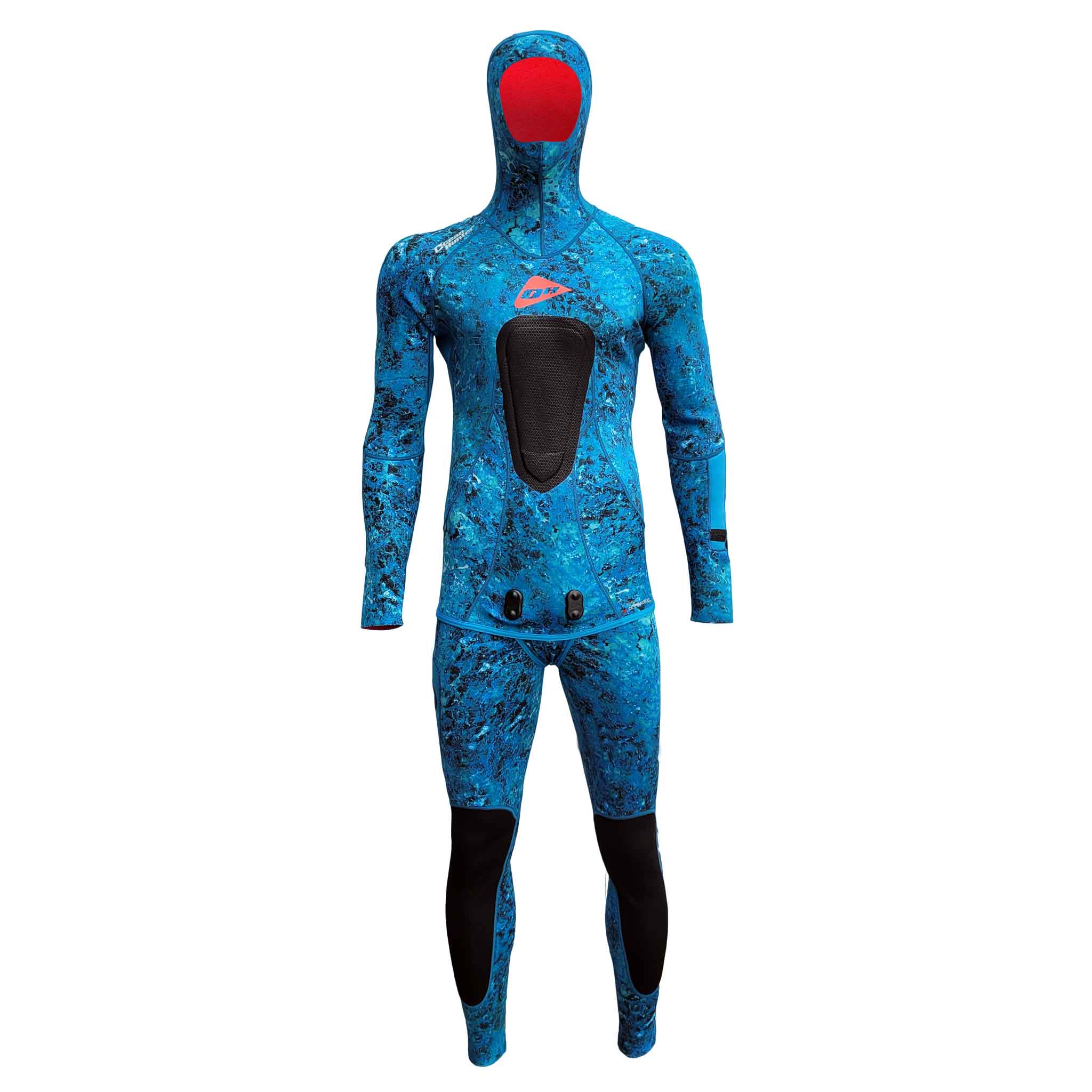 Ocean Hunter Chameleon Offshore 2mm Wetsuit Blue Camo High-stretch Suit ...