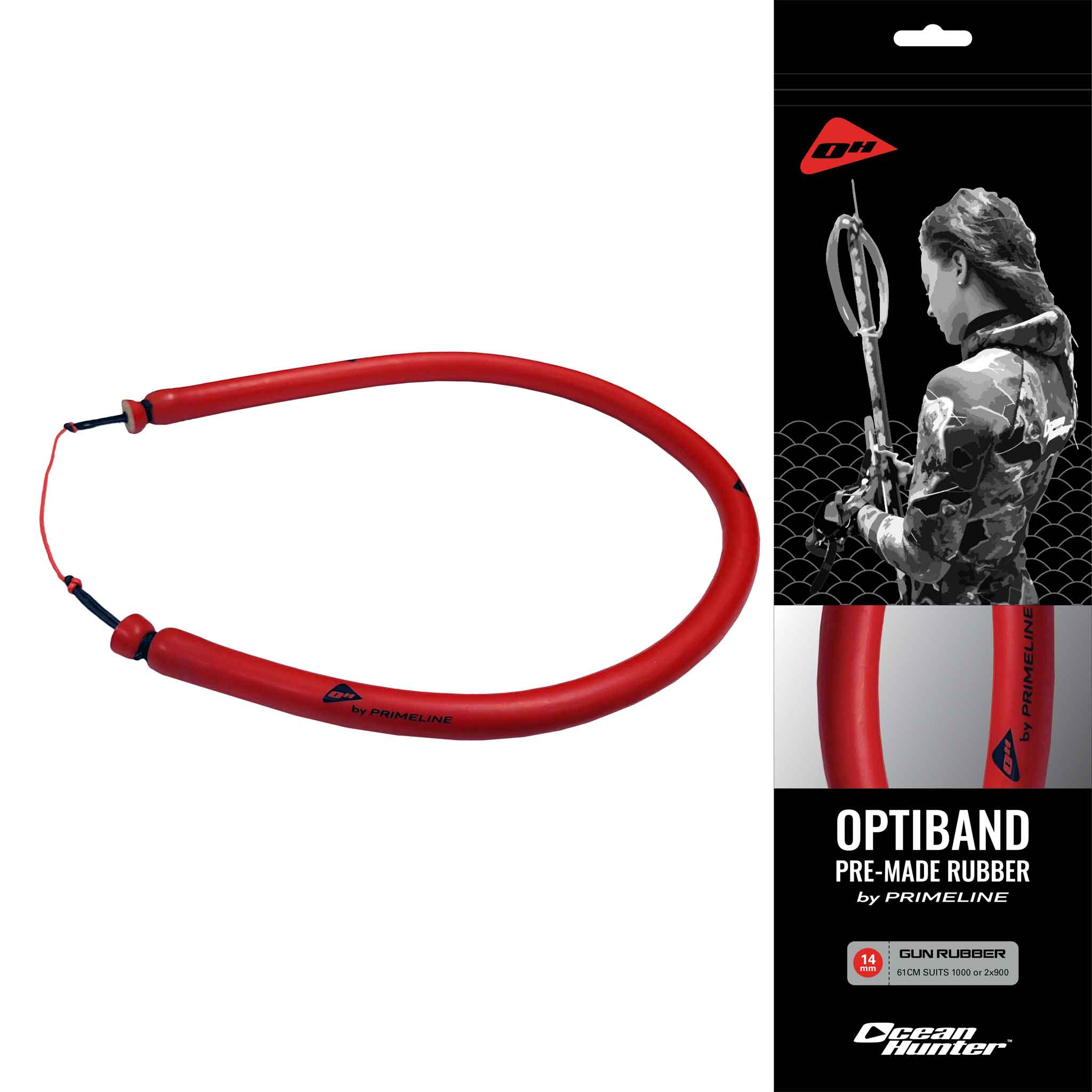 Ocean Hunter Primeline Optiband Pre-Made 14mm | Dive Gear Australia