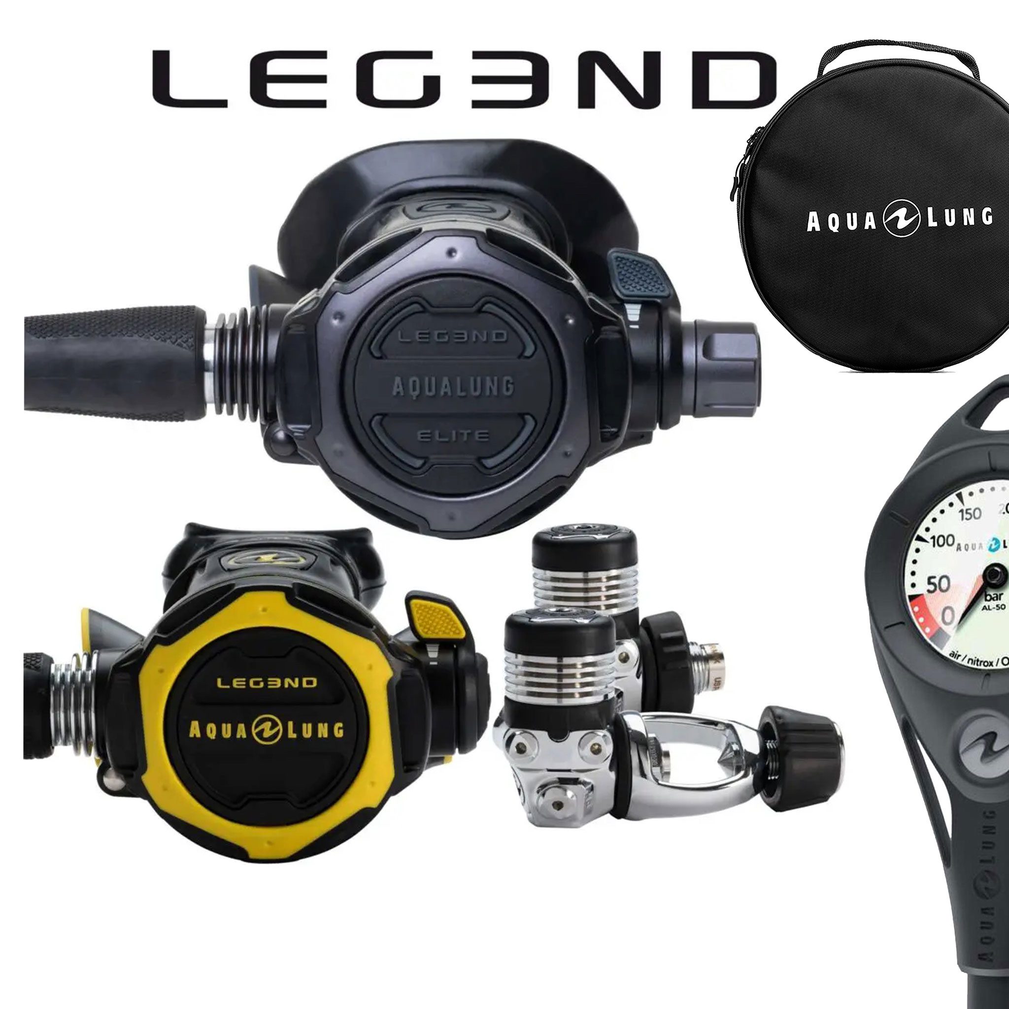 Aqualung Legend Elite Black Regulator Package - Limited Edition | Dive ...