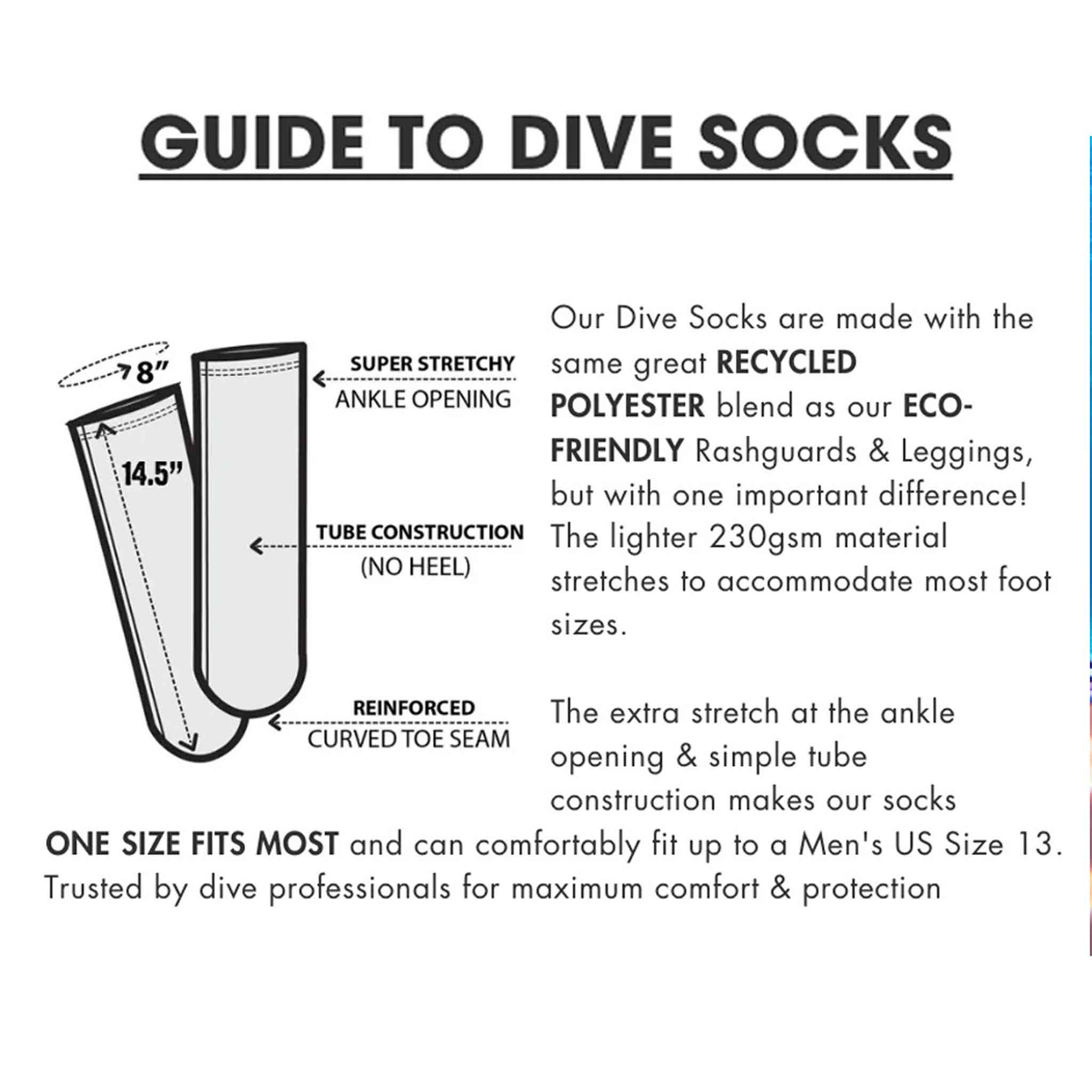 Spacefish Army Eco-friendly Cosmic Whale Dive Socks | Dive Gear Australia