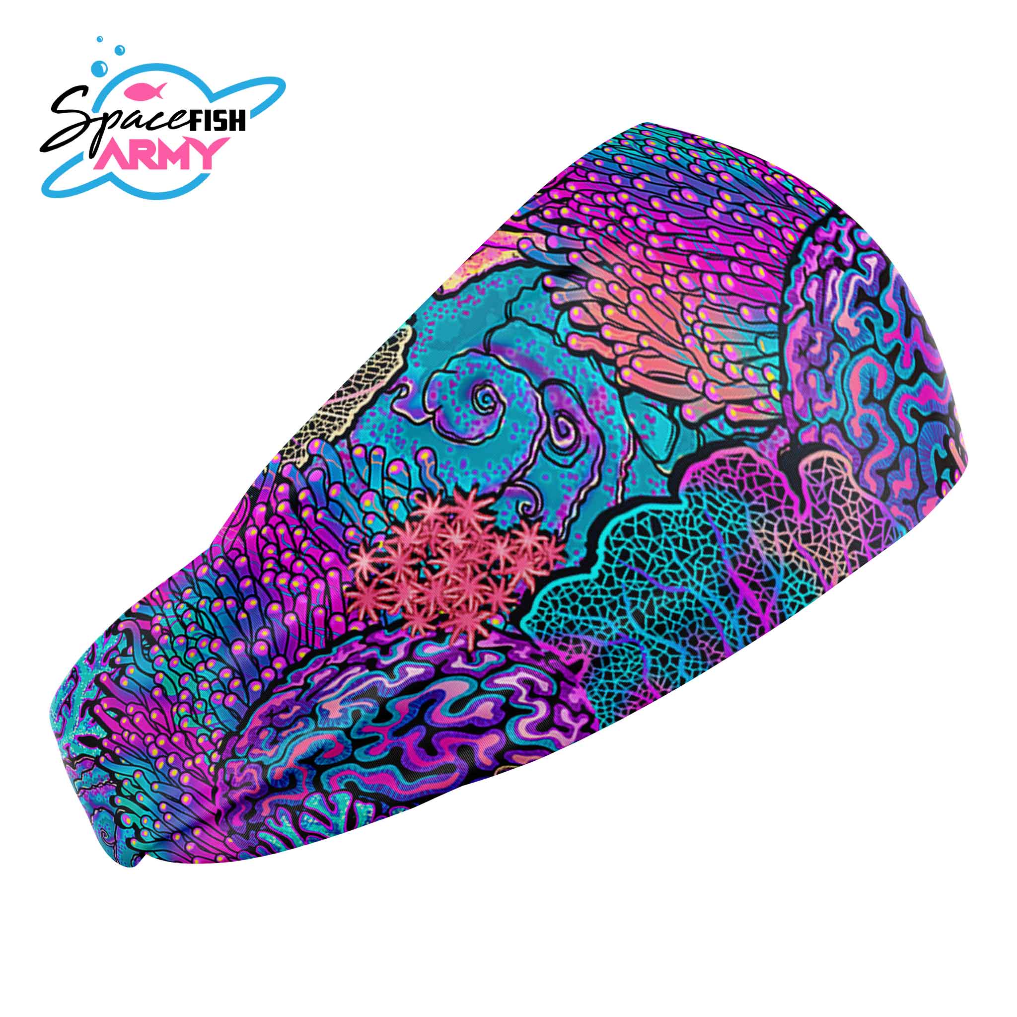 Spacefish Army Coral Kaleidoscope Scuba Headband | Dive Gear Australia