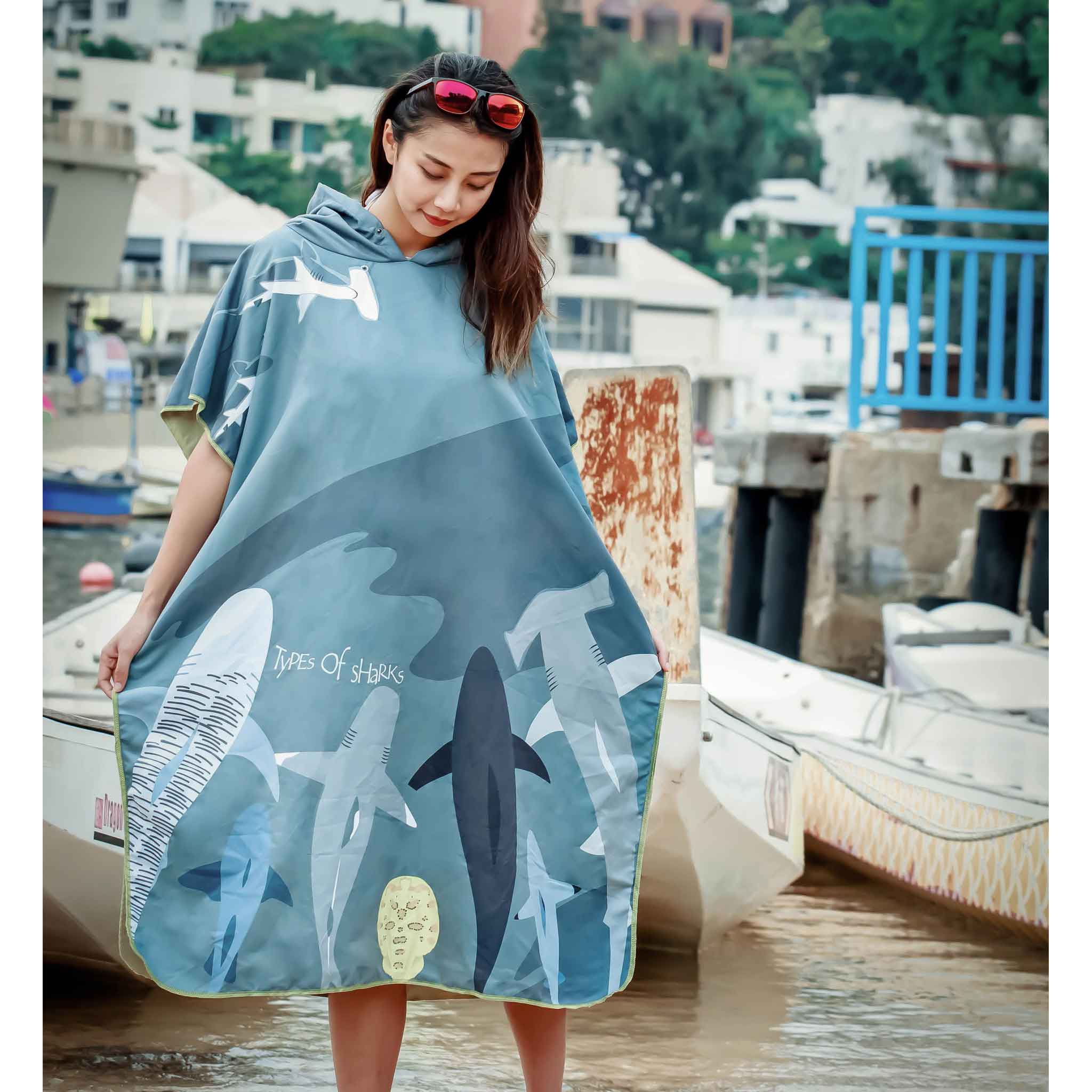 Oceanarium Sharks Cloak Towel | Dive Gear Australia