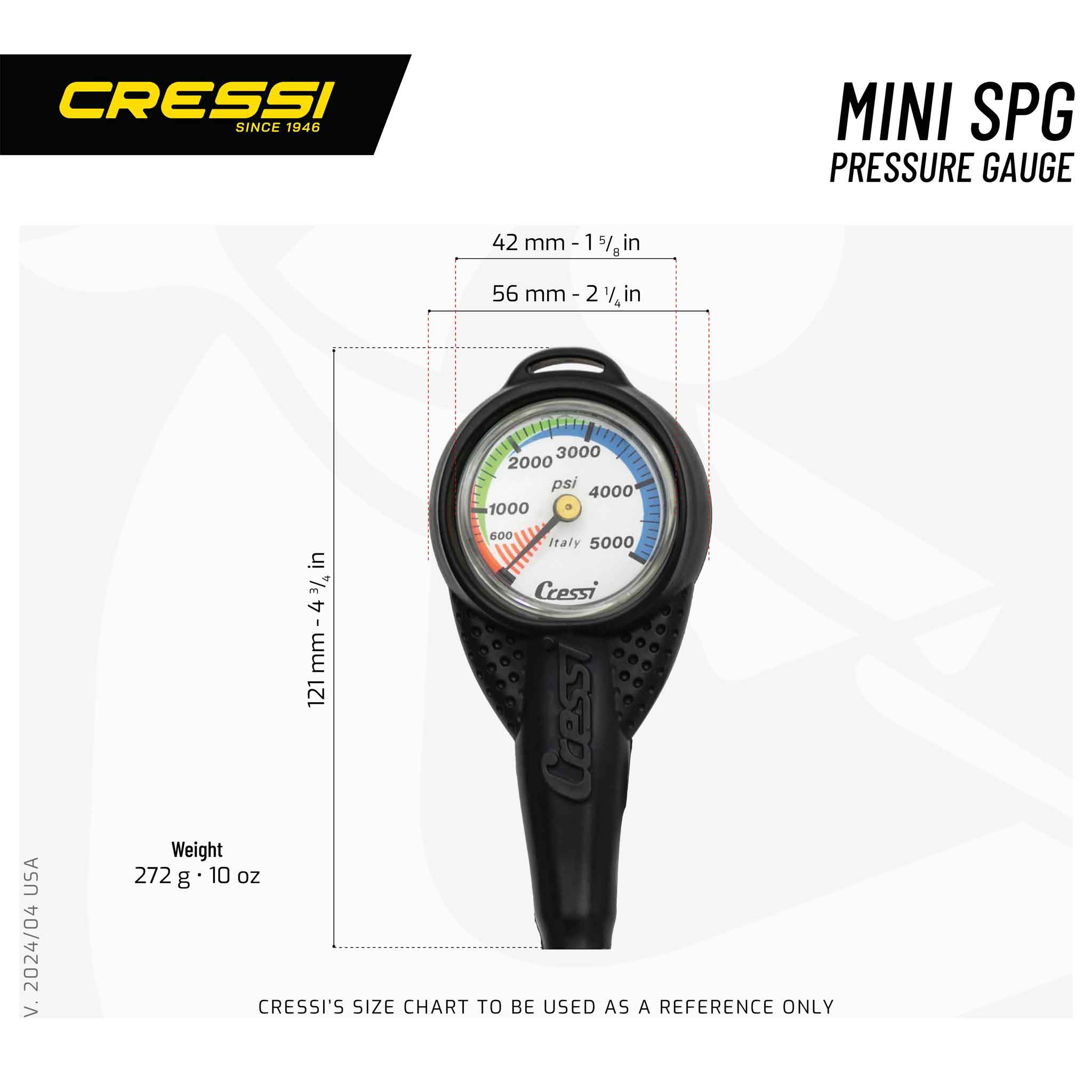 Cressi Mini Spg Vale 300 C Console | Dive Gear Australia