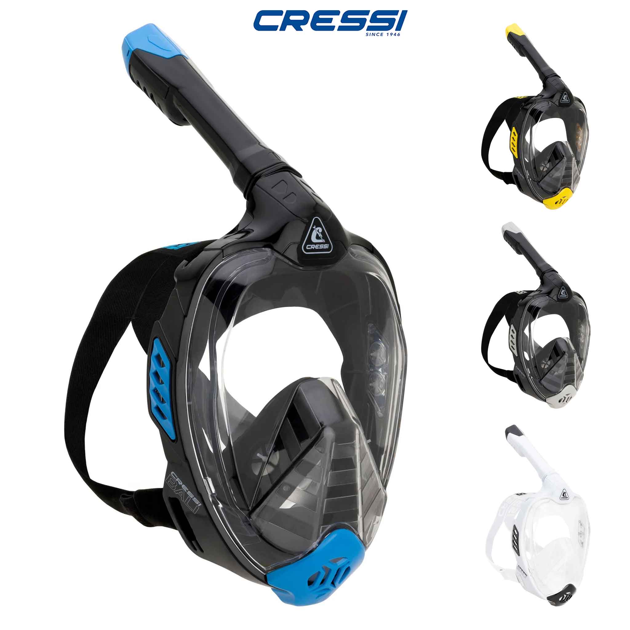 Cressi Bali Full Face Mask - With Action Mount | Dive Gear Australia