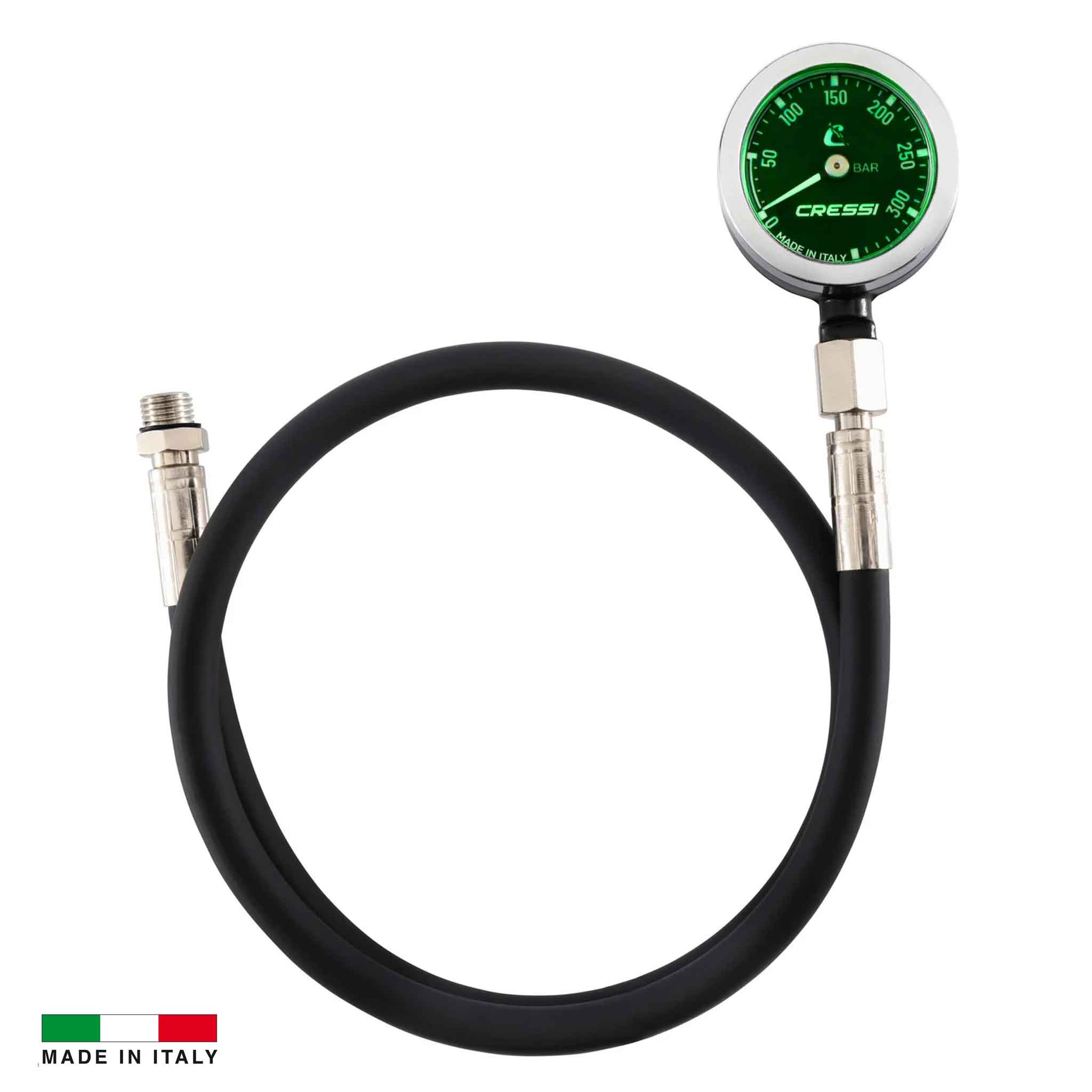 Cressi Mini Pro Spg Vale 300 C Tech Gauge With HP Hose | Dive Gear ...