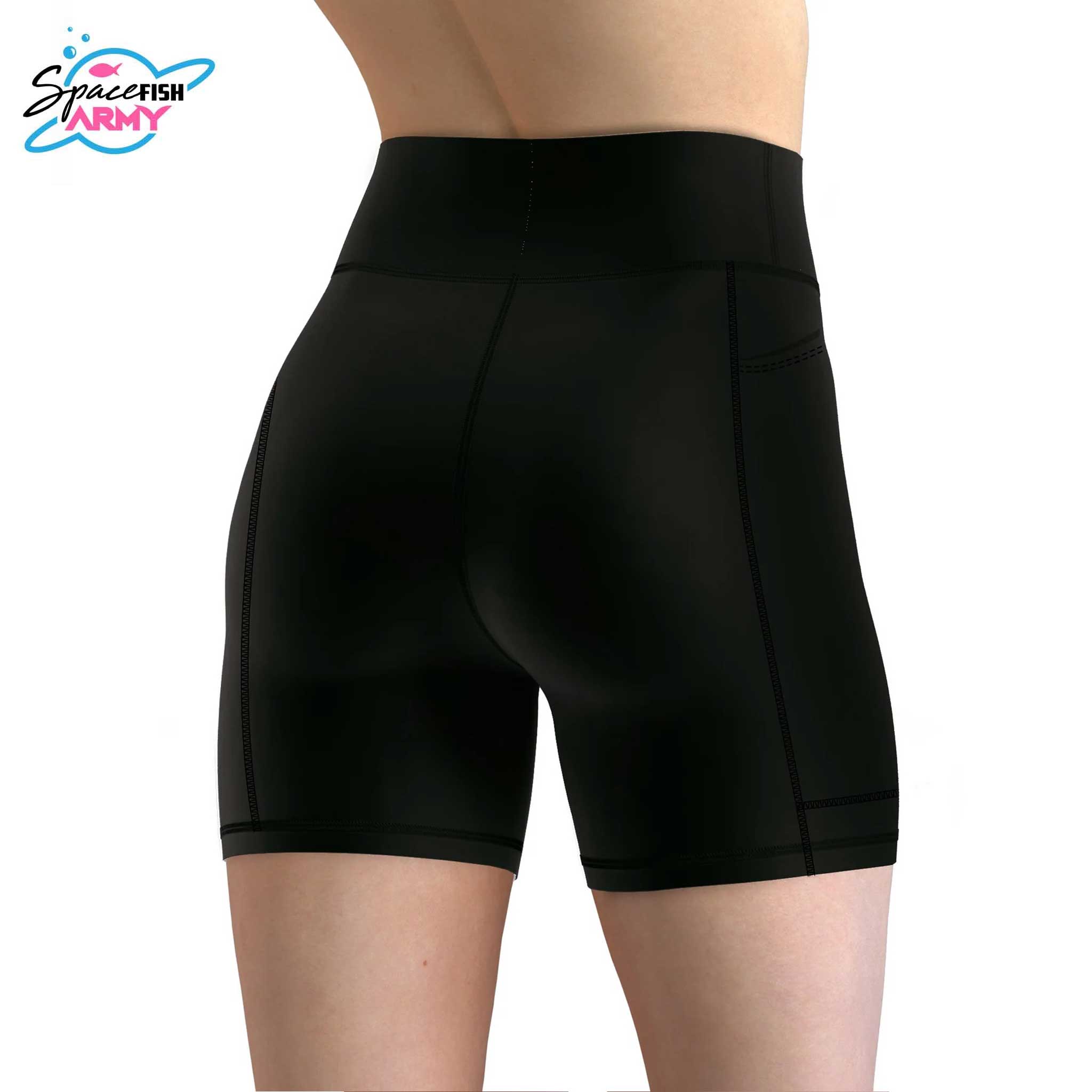 Spacefish Army Night Dive Black Shorts | Dive Gear Australia