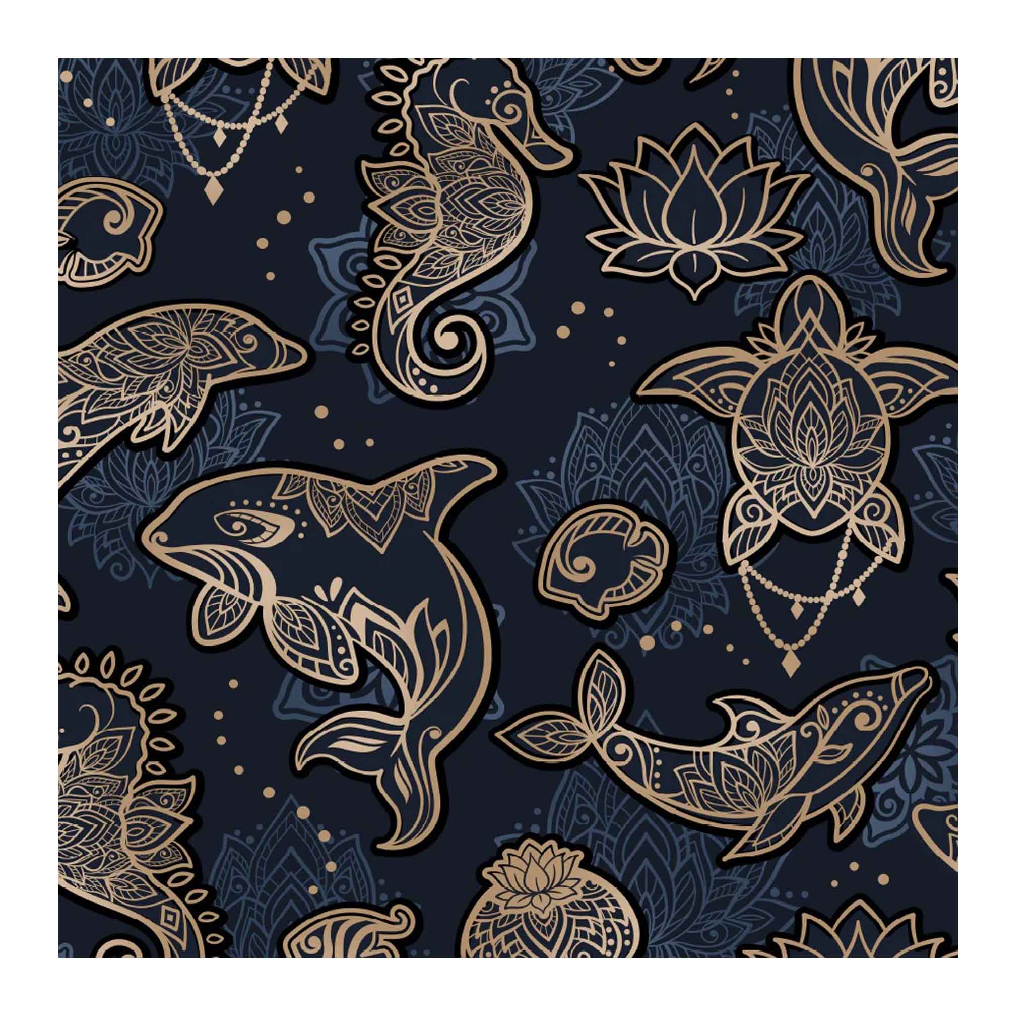 Spacefish Army Ocean Mandala Dive Socks | Dive Gear Australia